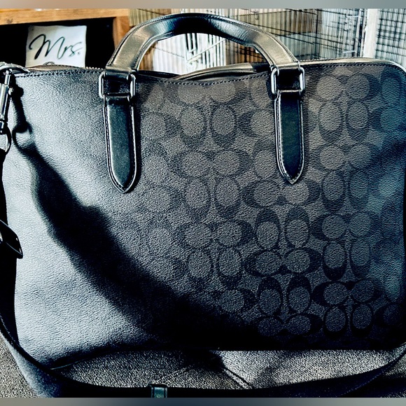 Coach | Bags | Coach Graham Slim Brief In Signature Canvas Brieflaptop ...